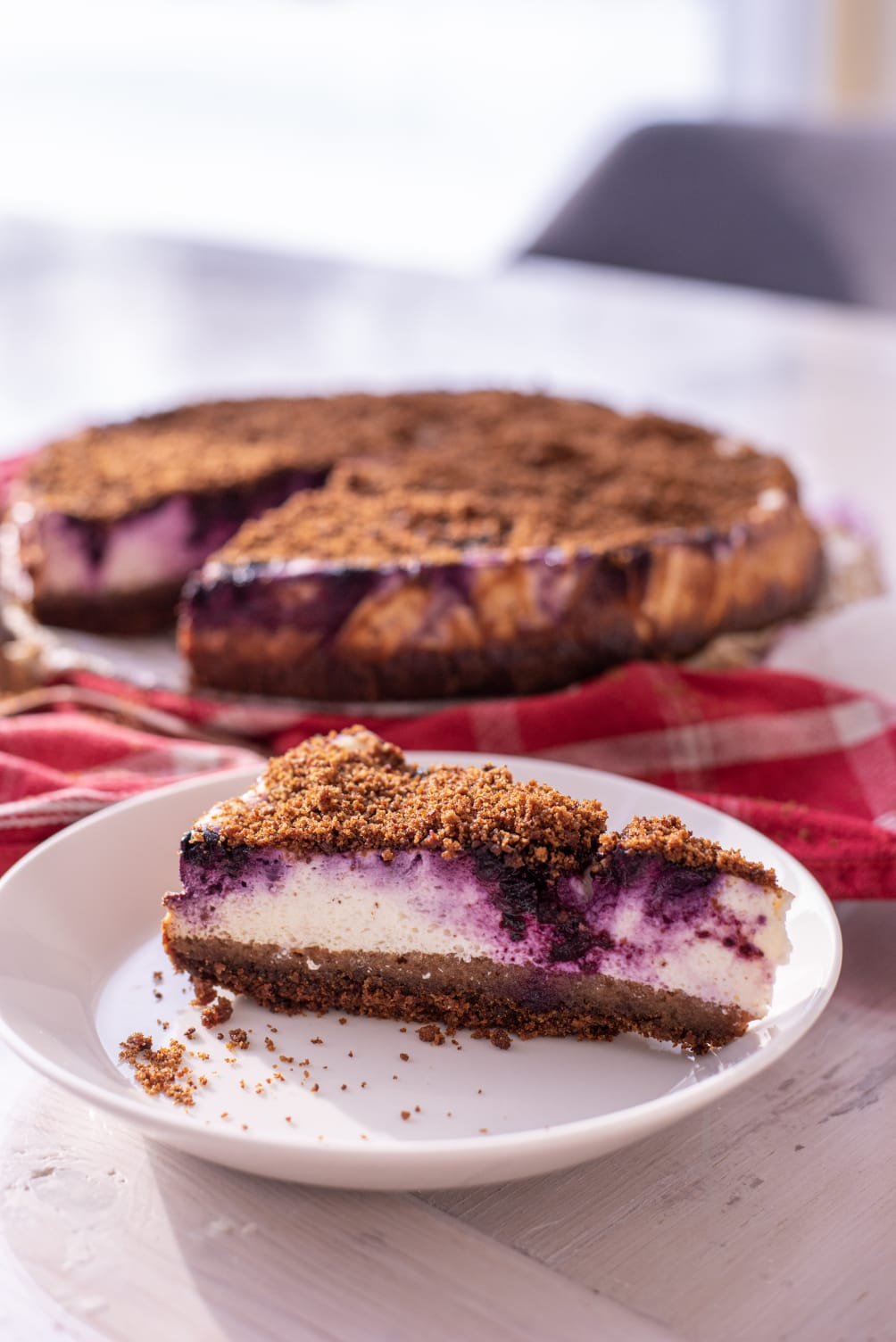 Rye Crumb Curd Cake with Blueberries - Paula Särekanno